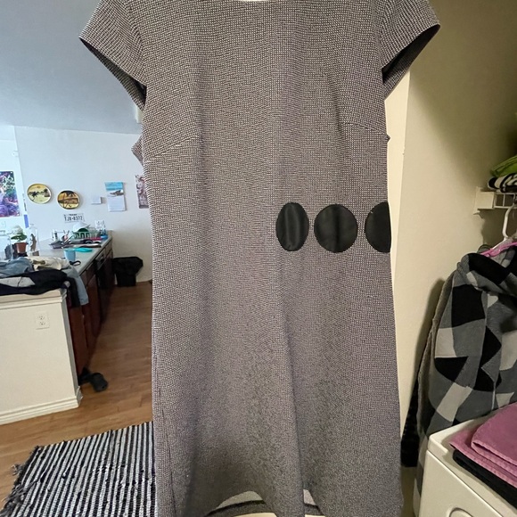 madison leigh | Dresses | Madison Leigh Black And Gray Midi Dress ...